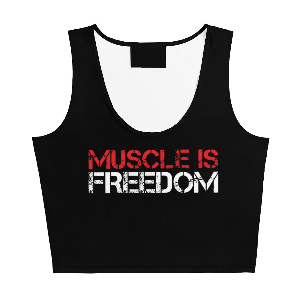 MUSCLE IS FREEDOM CROP TANK – FREE RANGE MUSCLE