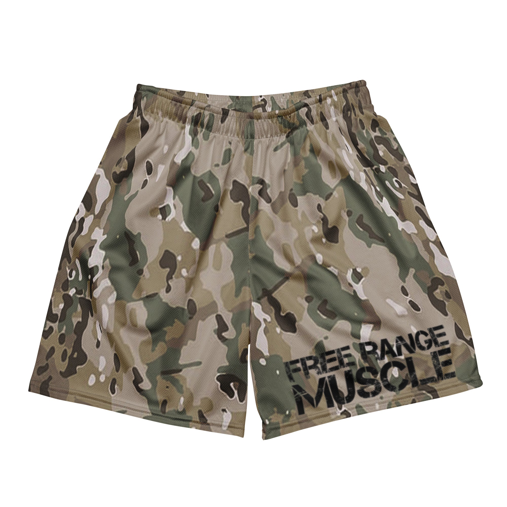 FREE RANGE MUSCLE MULTICAM MESH SHORTS