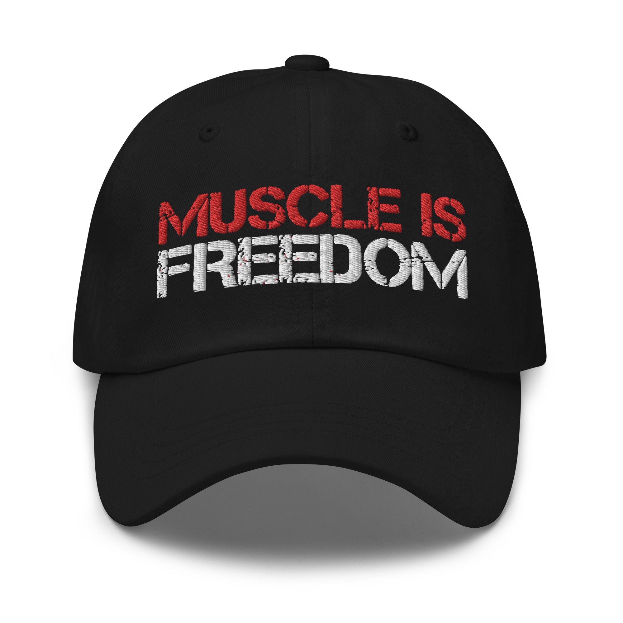 MUSCLE IS FREEDOM DAD HAT – FREE RANGE MUSCLE
